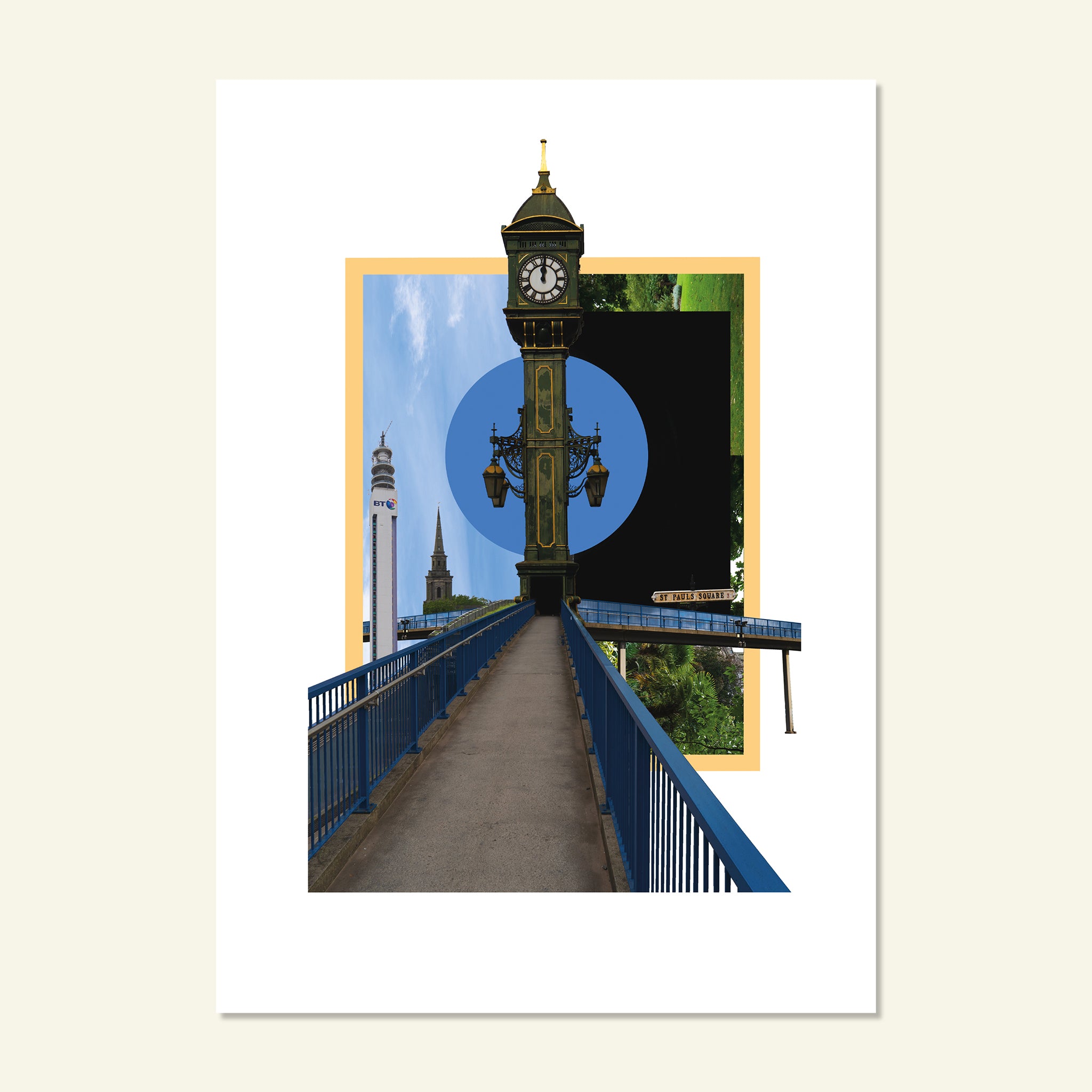 Explorer Collage Print - Jewellery Quarter